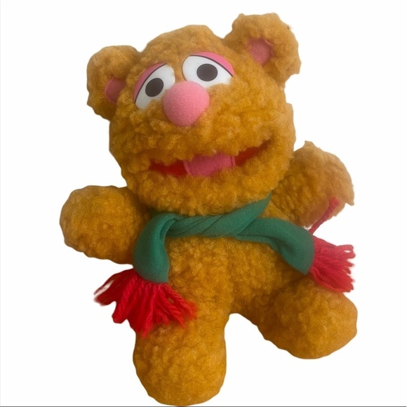 muppets | Toys | Vintage 987 Fozzie Bear Plush Stuffed Doll Christmas ...